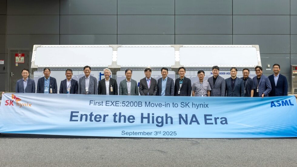 SK海力士引进存储器业界首台量产型High NA EUV设备